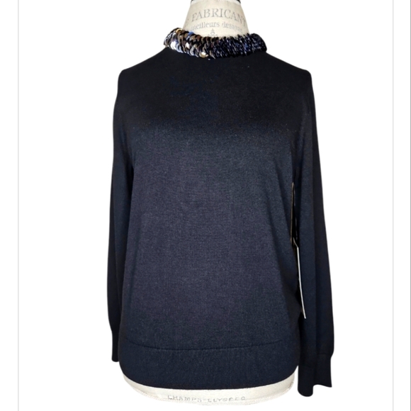 Tuckernuck | Sweaters | Tuckernuck Womens Black Lina Sequin Collar ...